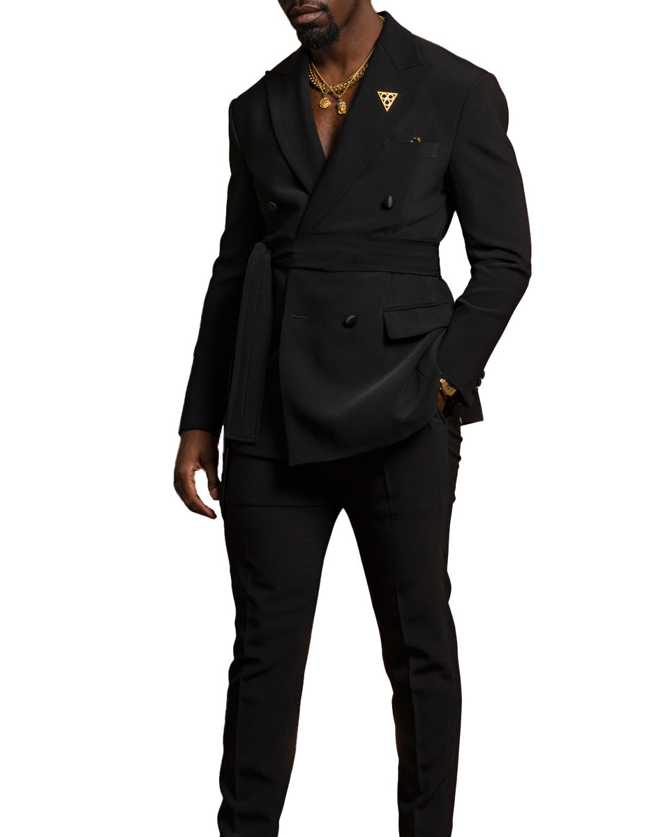 Genesis Black Men Wrap Suit – boyeshbrand